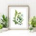 Leaf Wall Art Print, Plant Art, Botanical Decor, Printable Letter ...