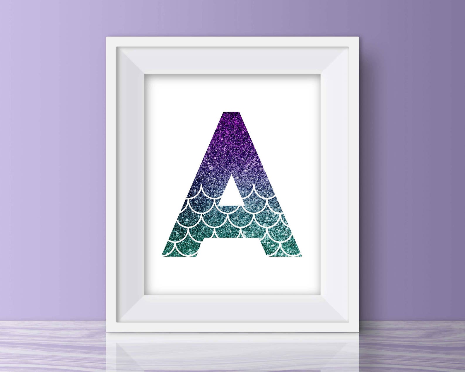 Mermaid Printable Mermaid Print Nursery Letters Nursery | Etsy
