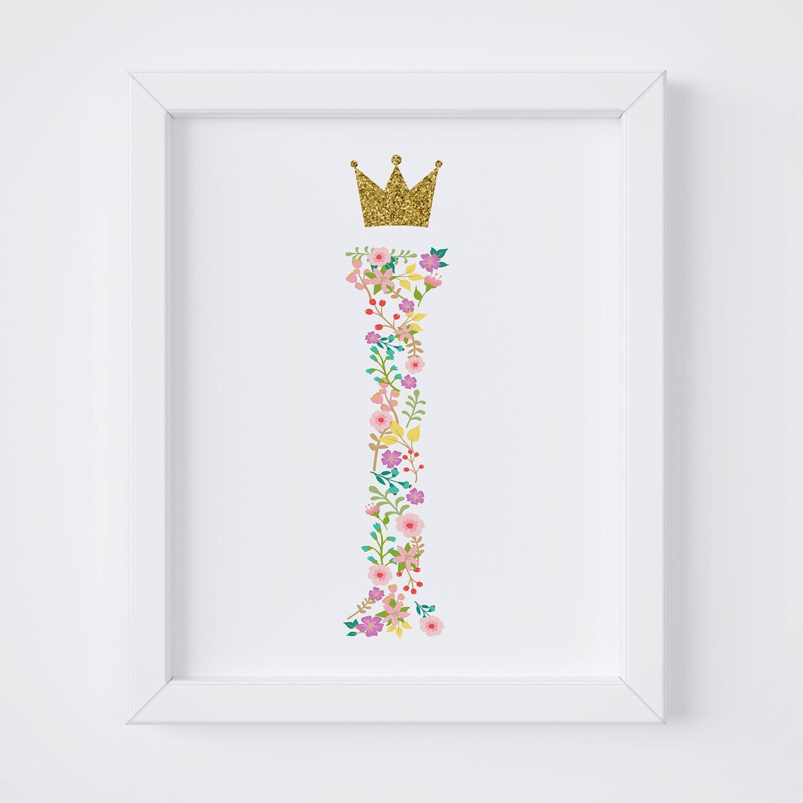 Princess Printable Crown Print Printable Wall Art Nursery - Etsy