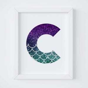 Personalised Nursery Print, Mermaid Printable, Mermaid Print, Nursery ...