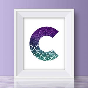 Personalised Nursery Print, Mermaid Printable, Mermaid Print, Nursery ...