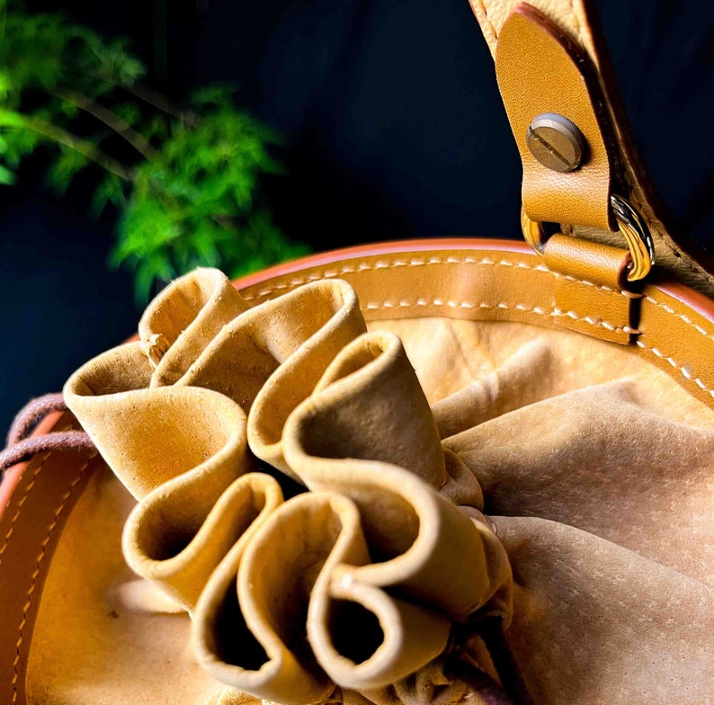 Sahara Bucket Bag. Handmade Bucket Bag. Cowhide Leather Bucket Bag ...