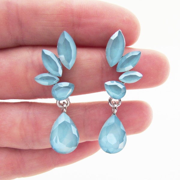 Ice Blue Earrings - Etsy