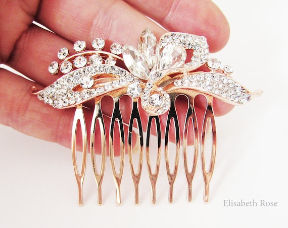 Small gold hair comb store