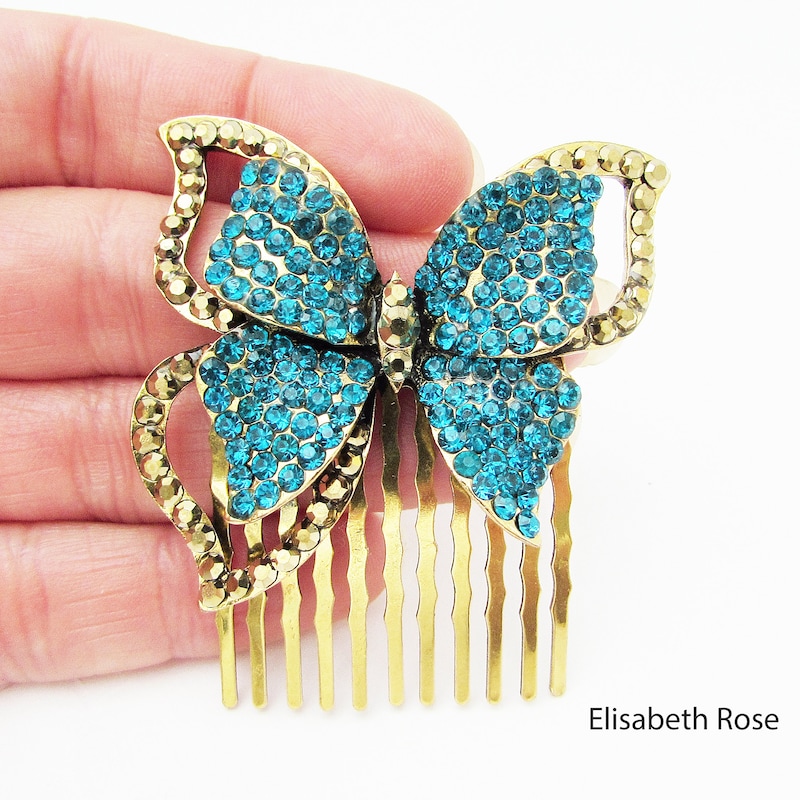 Butterfly Hair Comb - Etsy