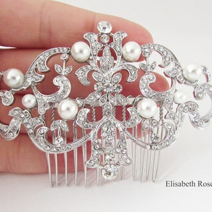 Antique Style Pearl Hair Comb for Bride Princess Hair Comb - Etsy