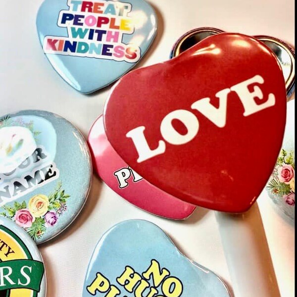 Heart Shape Buttons - Etsy