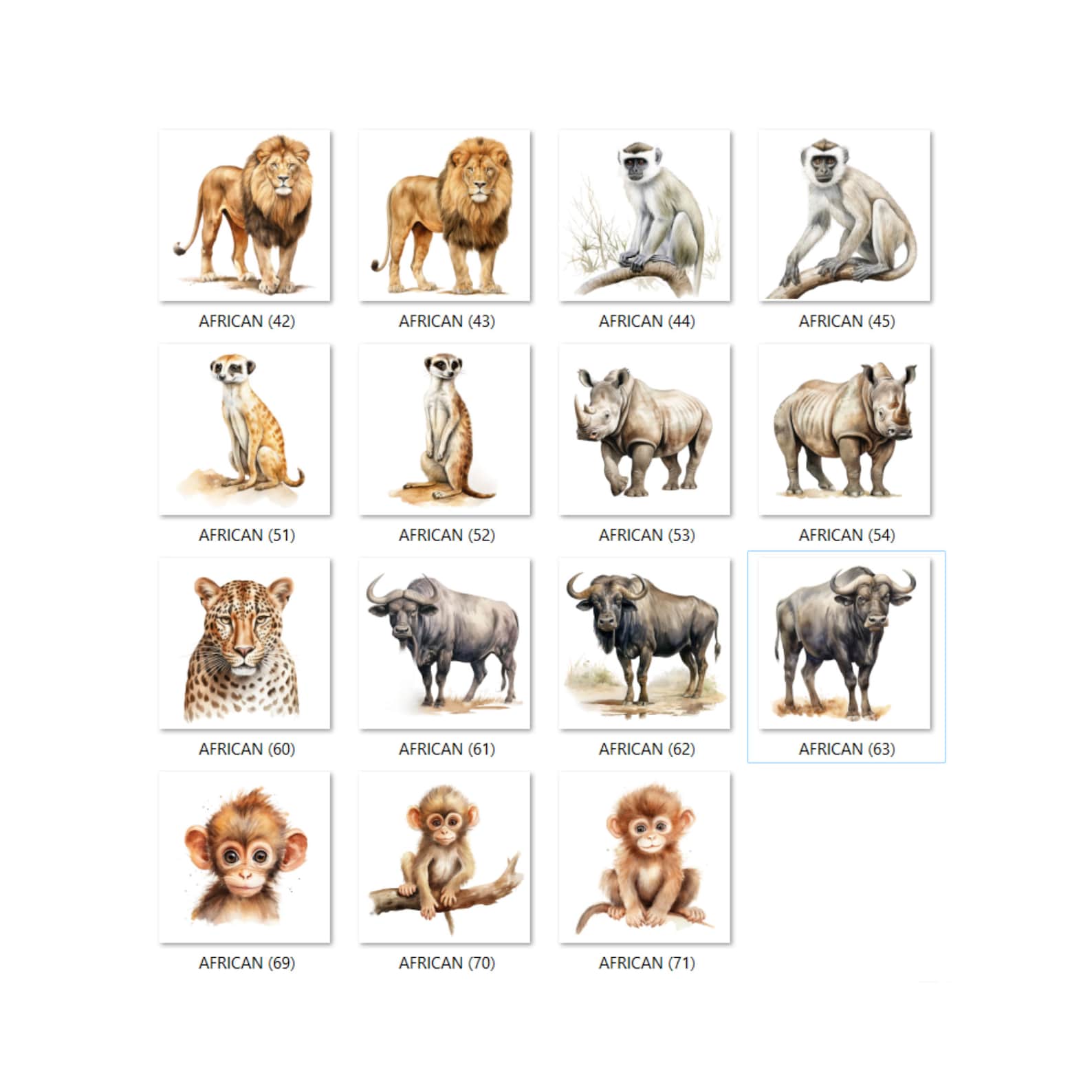 83 PNG, Animals and Plants of Africa Clipart,safari Animals PNG, Wild ...