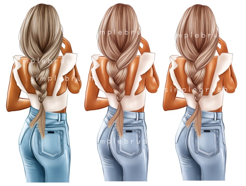 Fashion Girl Clipart Fashion Clipart Jeans Clipart Girl - Etsy