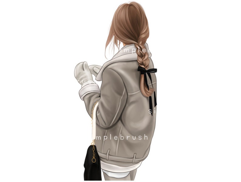 Winter Girl Clipart, Fashion Girl Clipart, Girl Clipart, Snow Girl ...