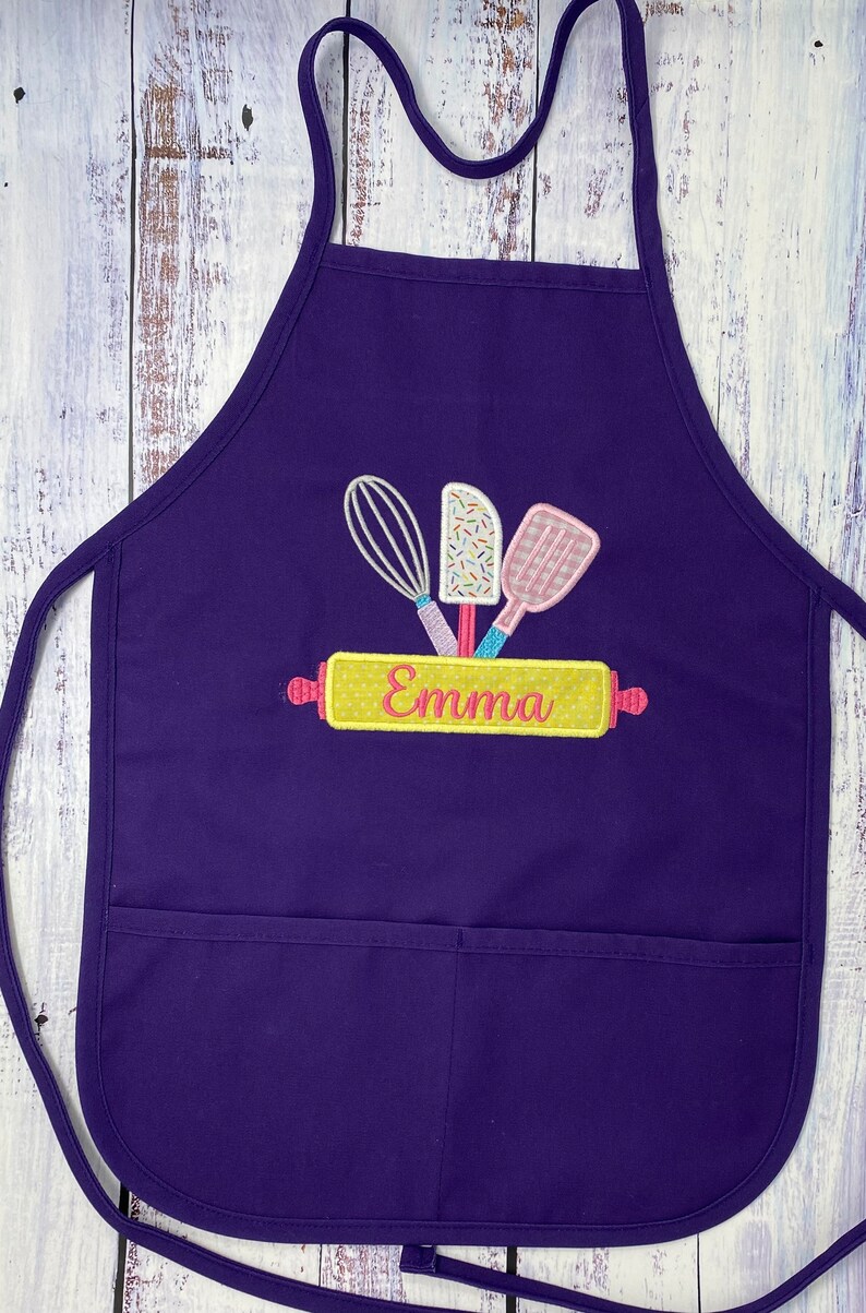 Personalized Kids Apron, Cooking Kitchen Gift, School Gift, Student ...