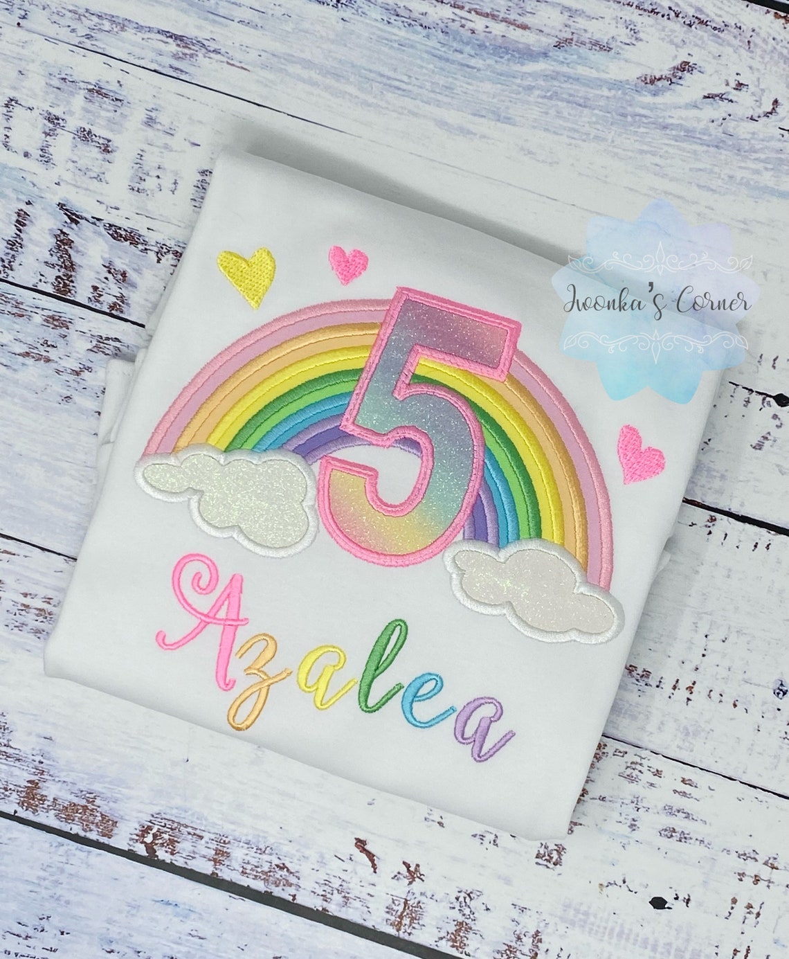 6th Rainbow Birthday Shirt for a Girl Over the Rainbow Party - Etsy