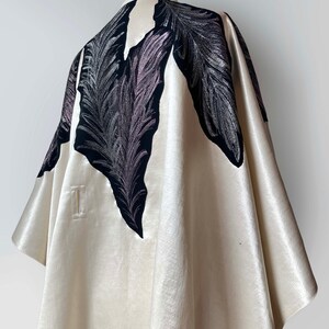 Stylish Unique Robe Jacket. Ivory Structured Opera Jacket. - Etsy