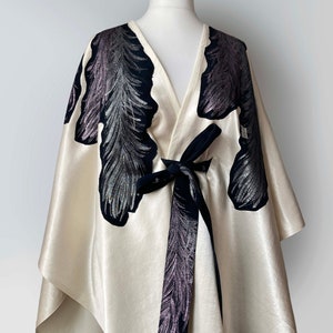 Stylish Unique Robe Jacket. Ivory Structured Opera Jacket. - Etsy