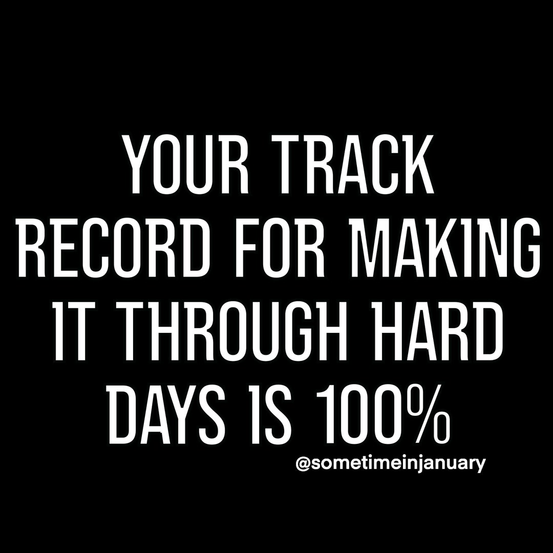 DIGITAL DOWNLOAD- Your Track Record for Surviving Hard Days is 100% - Etsy