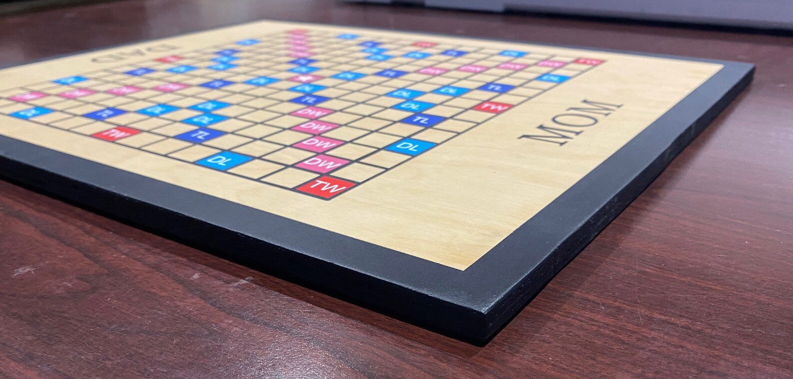 Solid Wood Custom Scrabble Board - Etsy