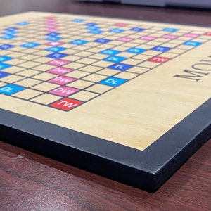 Solid Wood Custom Scrabble Board - Etsy