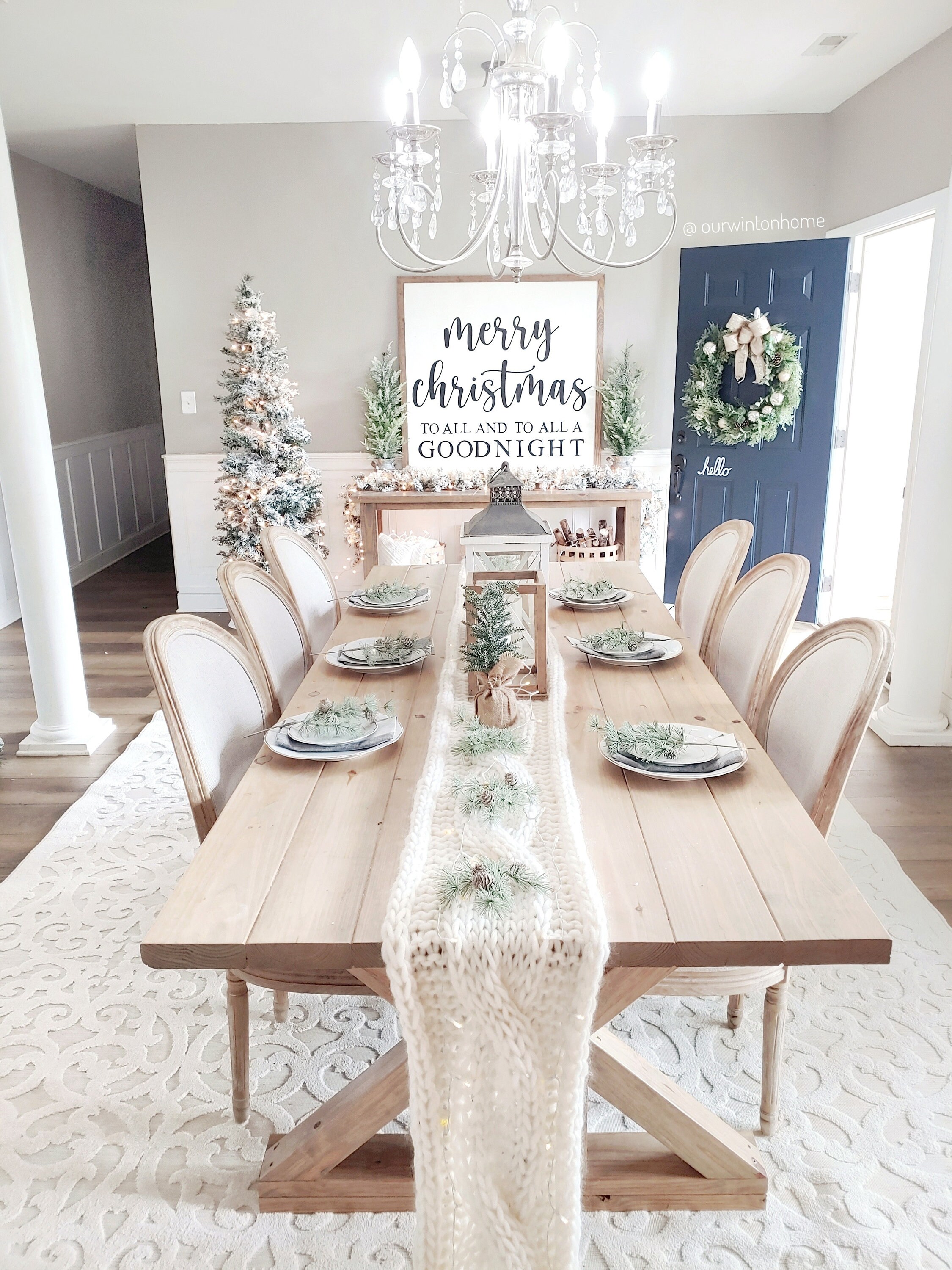 Rowan Table Runner 100% Wool Cable Knit Fall/winter Decor - Etsy