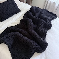 Chunky Knit Bed Runner - Etsy