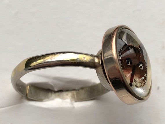 Antique 1800's Victorian Fox Face Mask Intaglio Gold … - Gem