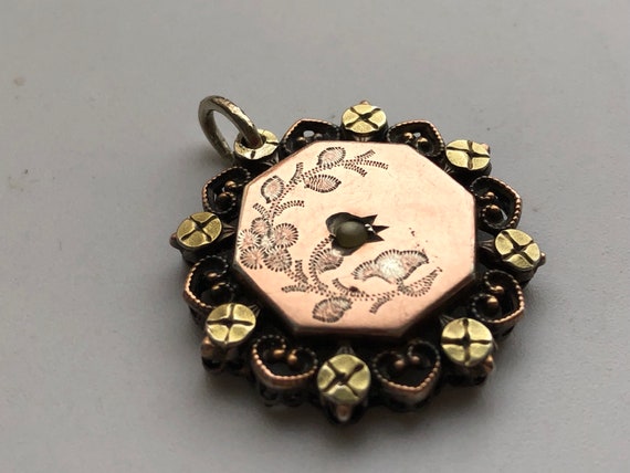 Antique 1910's Edwardian FRANCE Green Yellow Gold Pla… - Gem