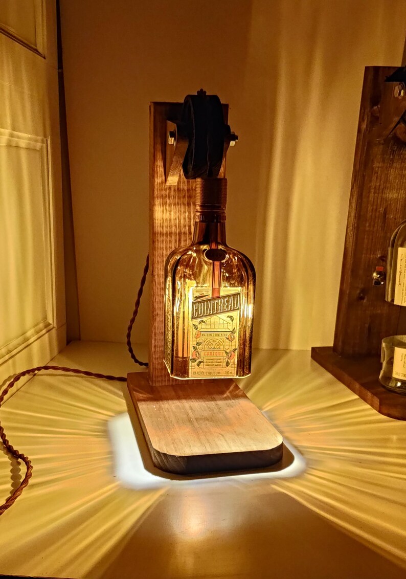 Bottle Lamps, Limited Edition, Personalized Hand Made Wooden Lamps, X ...