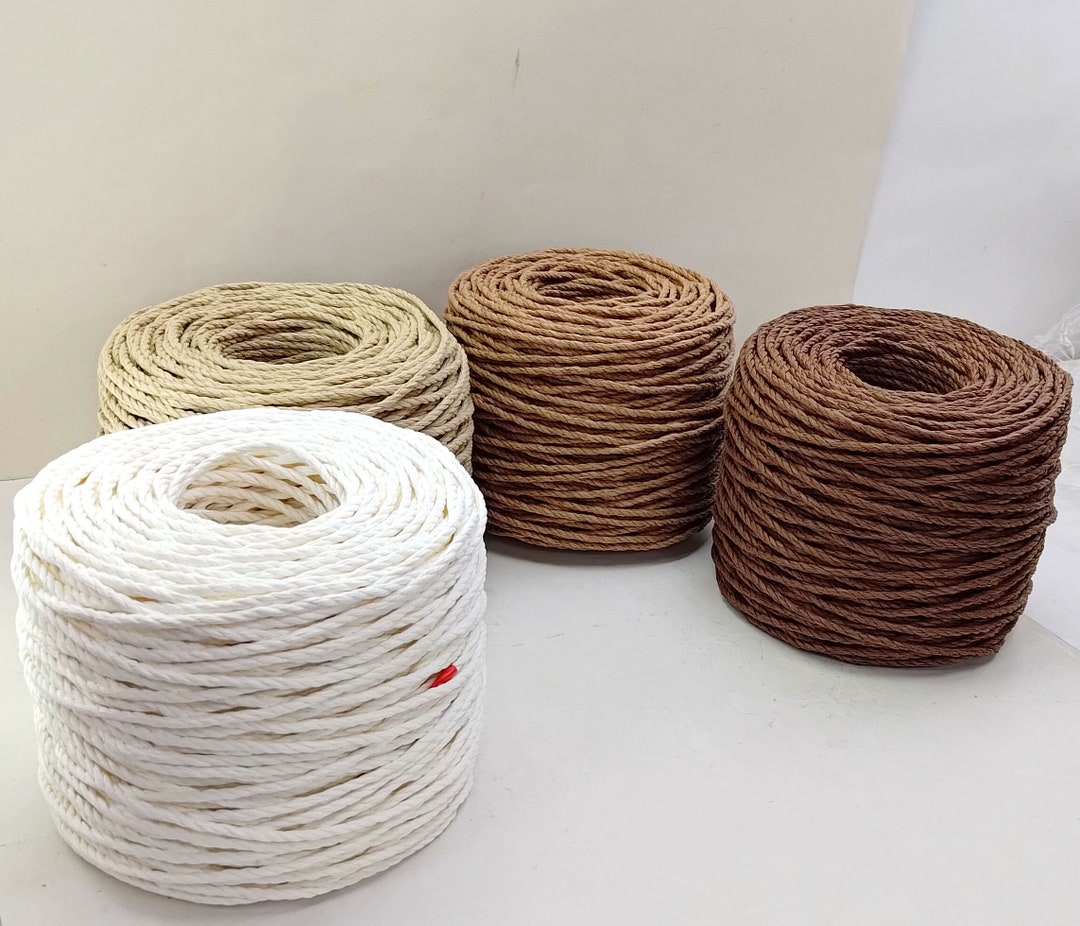 Basic Colors of 4mm Laced Danish Paper Cord/soft Paper Cords for Chair ...