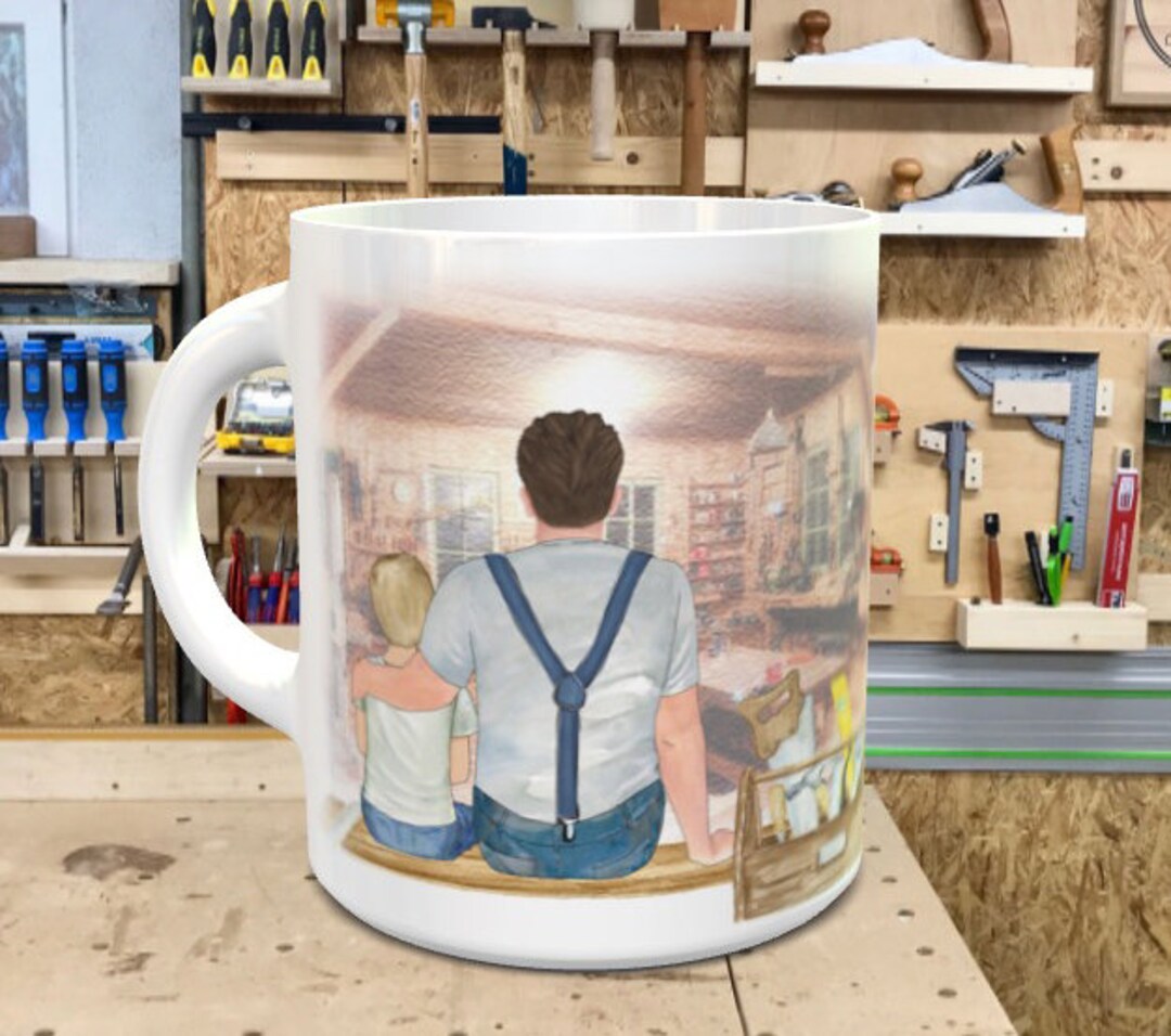 Father and Son Character Mug, Dad and Sons Mug, Family Character Mug ...