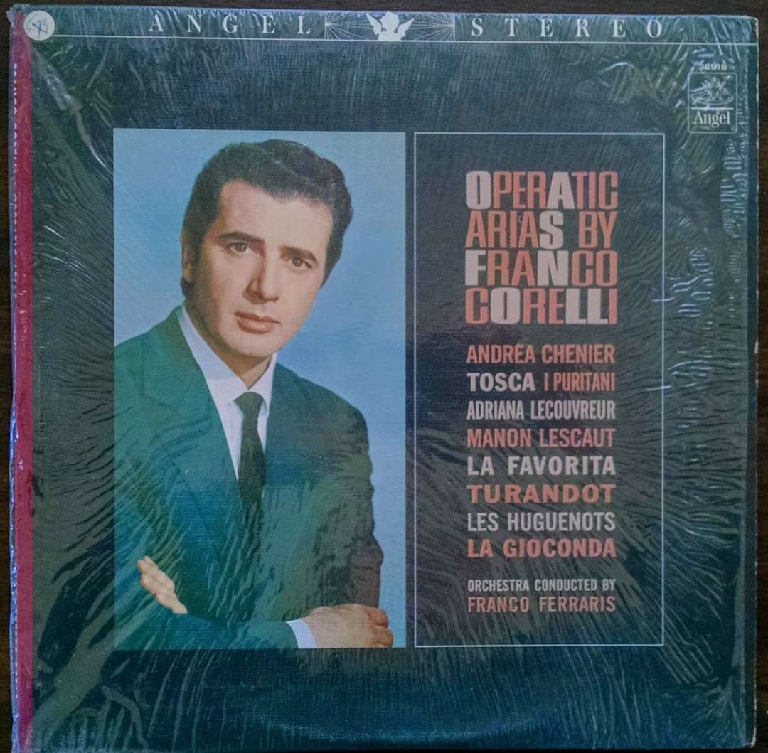 Franco Corelli Opera Arias LP: 1960s Vintage Vinyl Record, Original ...