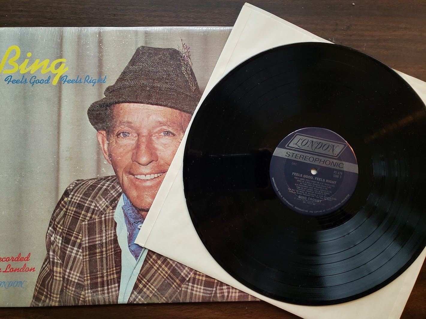 Bing Crosby LP, Gorgeous! Vintage Vinyl Record Album, Original Shrink ...