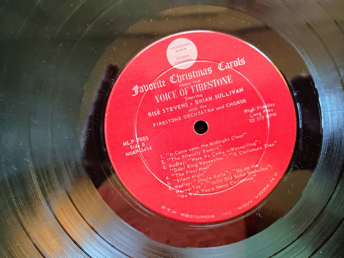 Firestone 1963 Christmas LP, Pristine Vintage Vinyl Record Album Opera ...