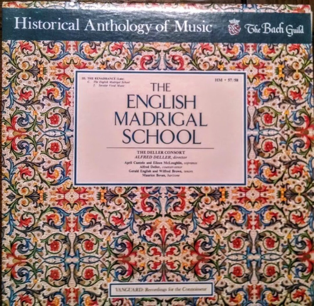 Deller Consort: English Madrigal School 2-LP Set - Renaissance Music ...