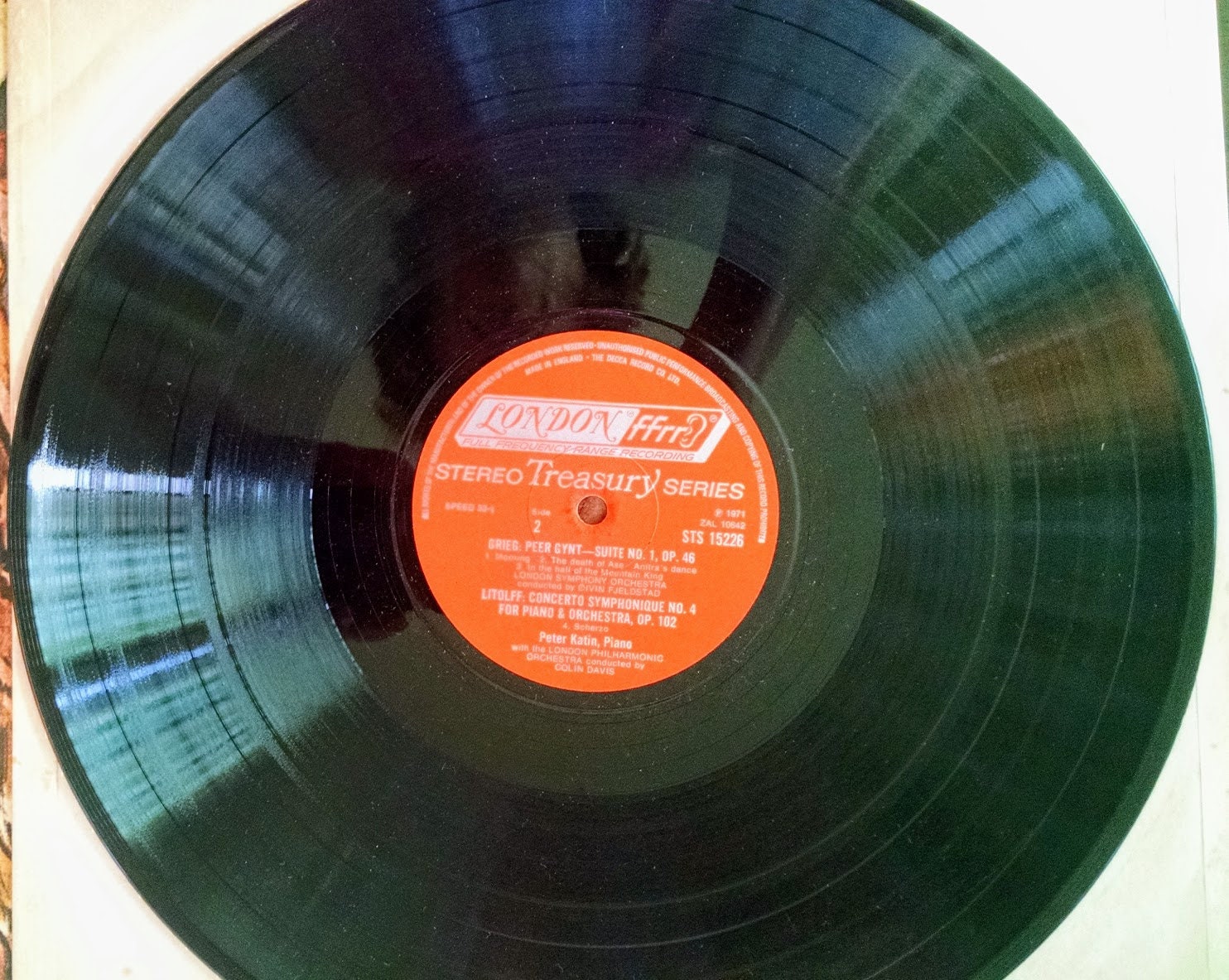 Grieg Classical LP, Beautiful! Vintage Vinyl Record Album, Peer Gynt ...