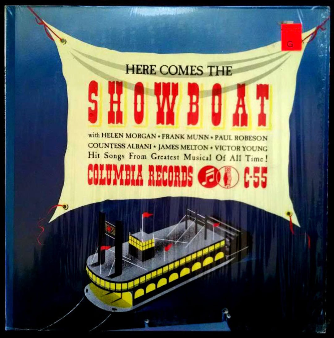 Showboat Musical LP, Pristine Vintage Vinyl Record Album Paul Robeson ...