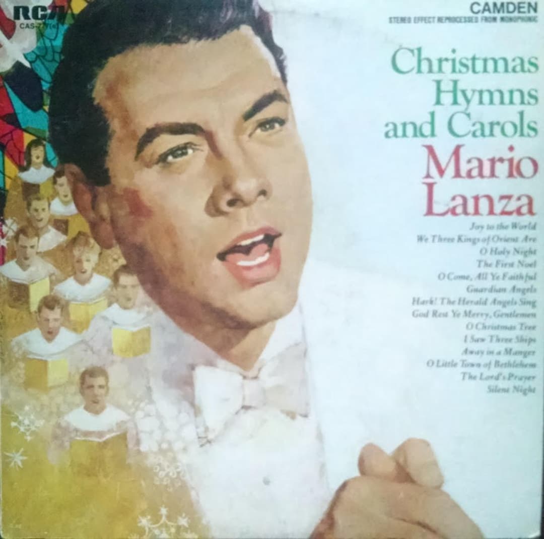 Mario Lanza Christmas Lp Test Played 60s Vintage Vinyl Record Album O Holy Night Silent Night