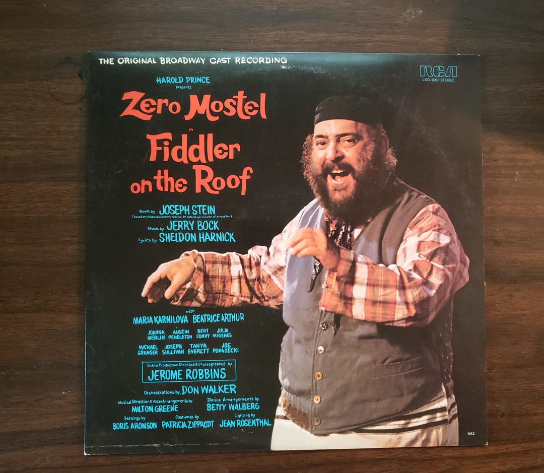 Fiddler on the Roof LP Beautiful 60s Vintage Vinyl Record - Etsy
