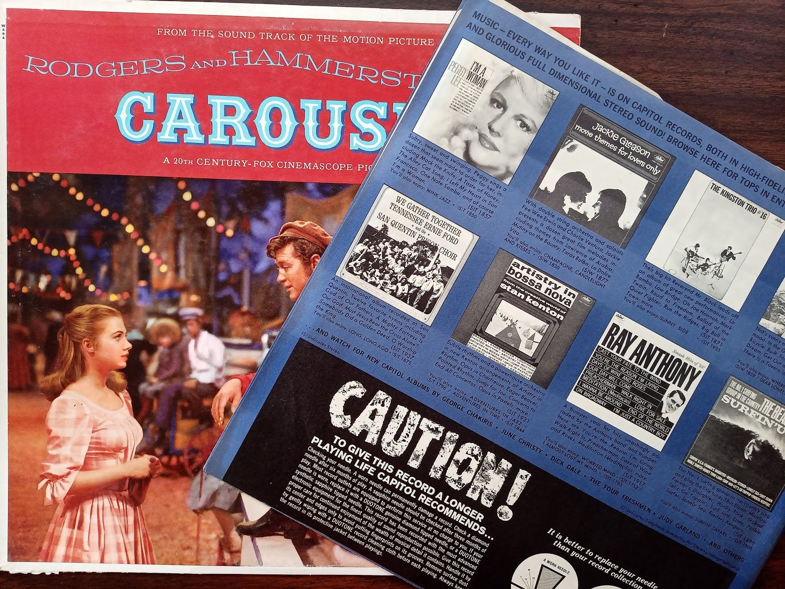 Carousel Musical LP, Immite 1956 vintage Vinyl Record Bande originale ...