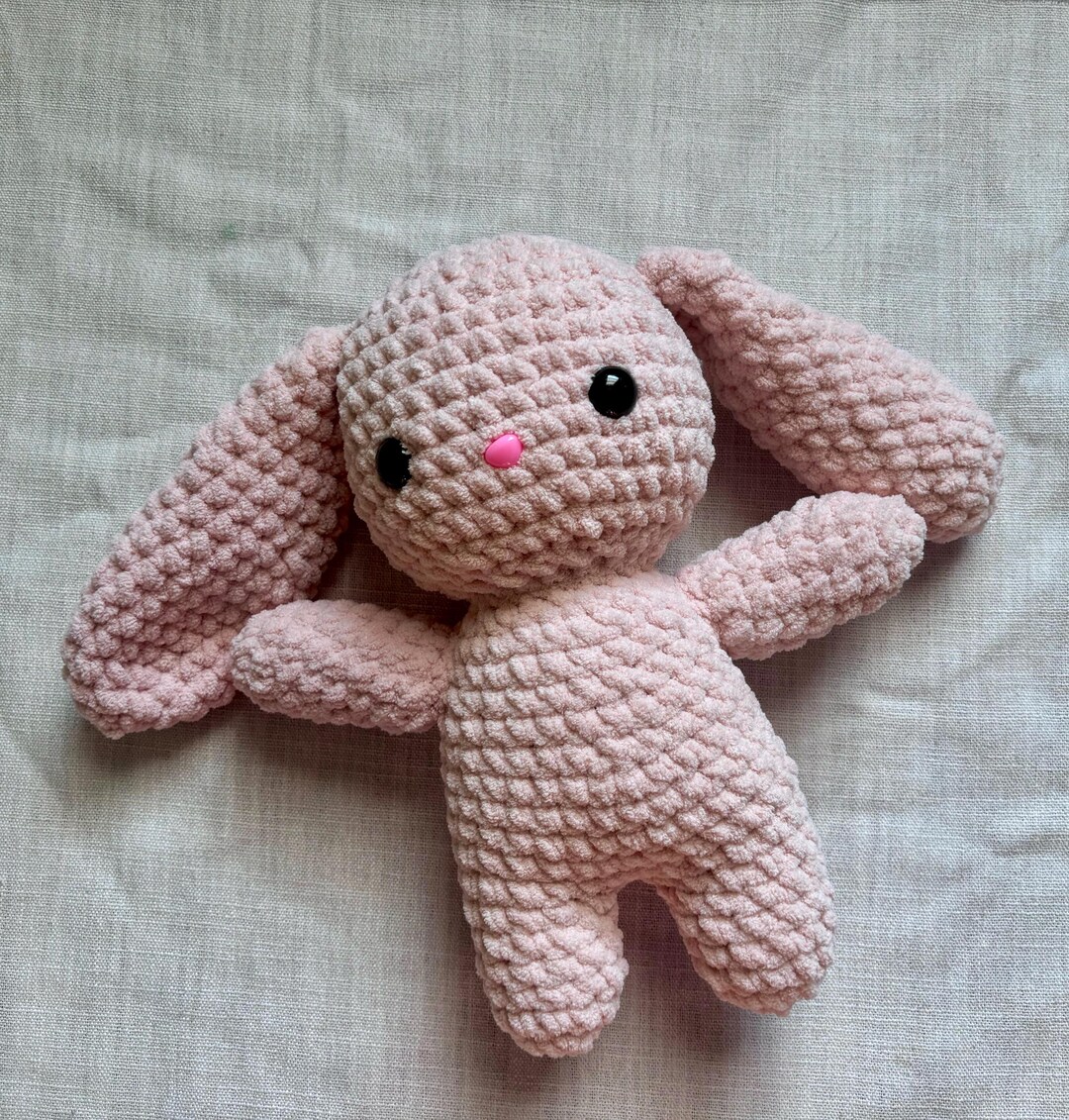 Handmade Crochet Bunny Plushie–soft, Cuddly, and Perfect for Little ...