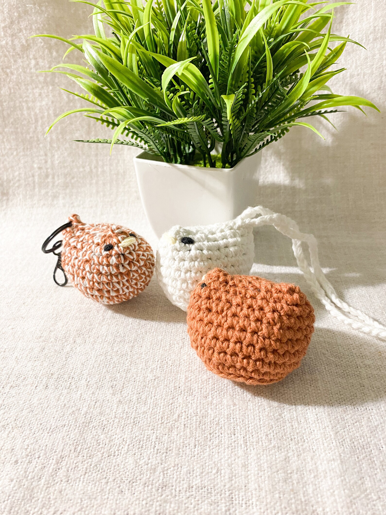 Mabel Chicken Keychain Toy- Mini Crochet Chicken- Chicken Keychains ...