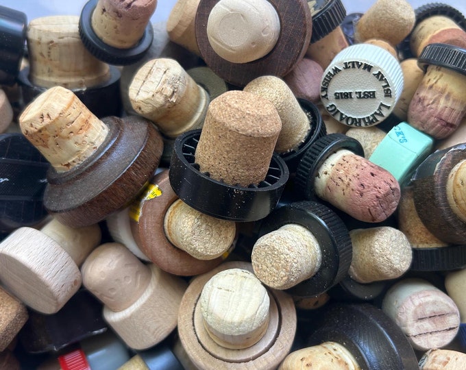100 ((liquor Corks)) Assorted Various Sizes of Corks From Liquor ...
