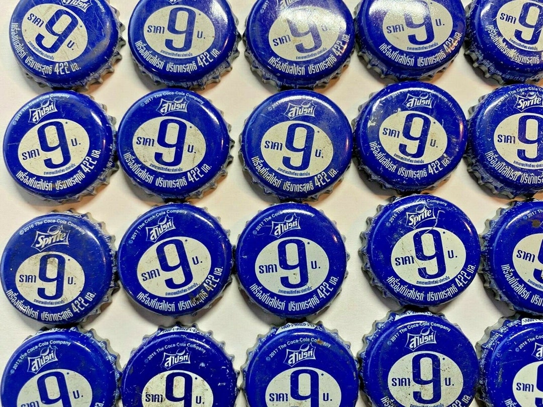 25 *RARE* ((blue Sprite Thailand)) Soda Bottle Caps. Free Free Shipping ...