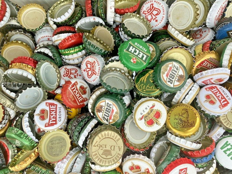 100 ((eastern European)) Beer Bottle Caps [[assorted]] NO DENTS Beer ...