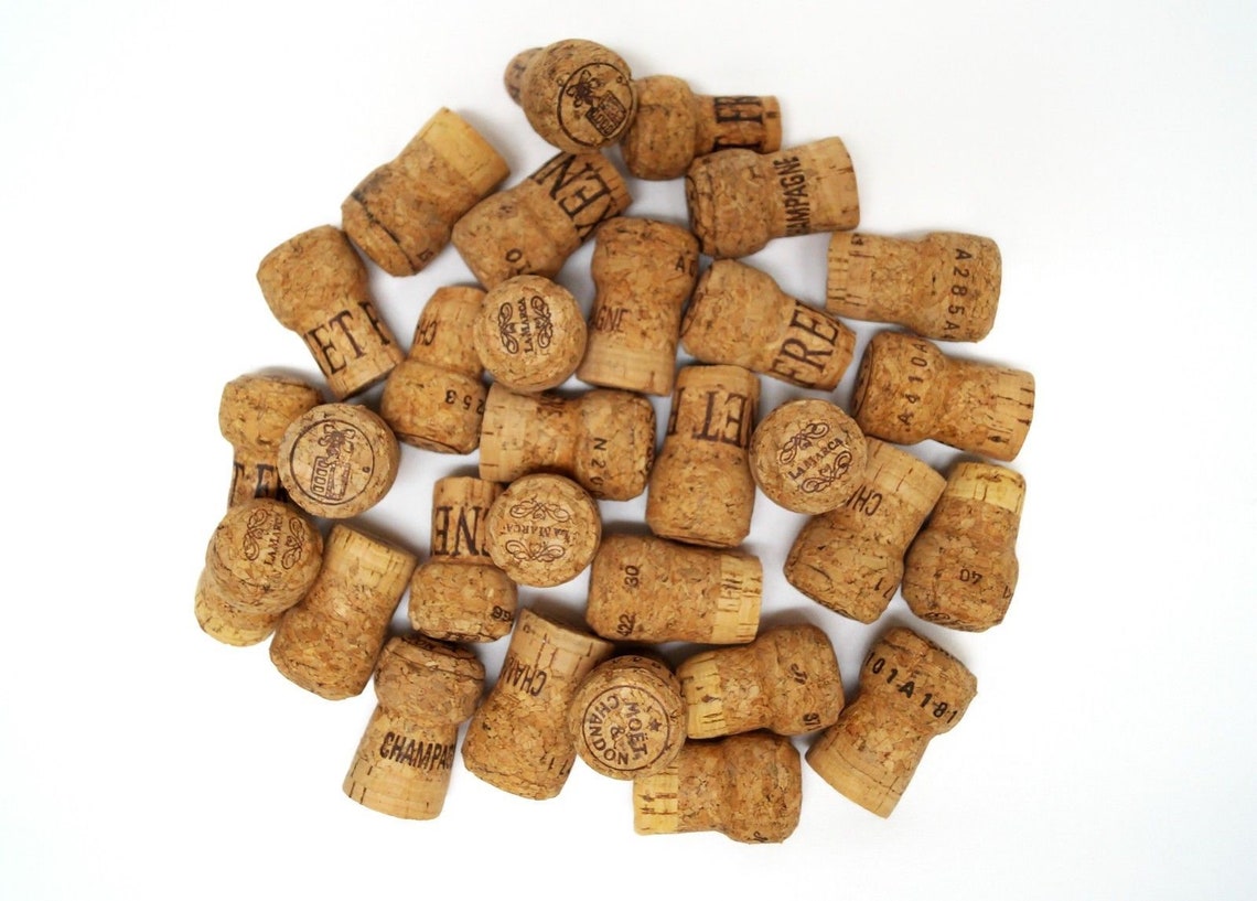 250 Recycled Champagne Corks, Champagne Corks for Projects, Wedding ...