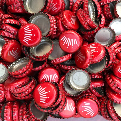 100 Flat Bottle Caps - Etsy
