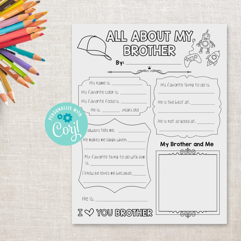 Brother Printable - Etsy