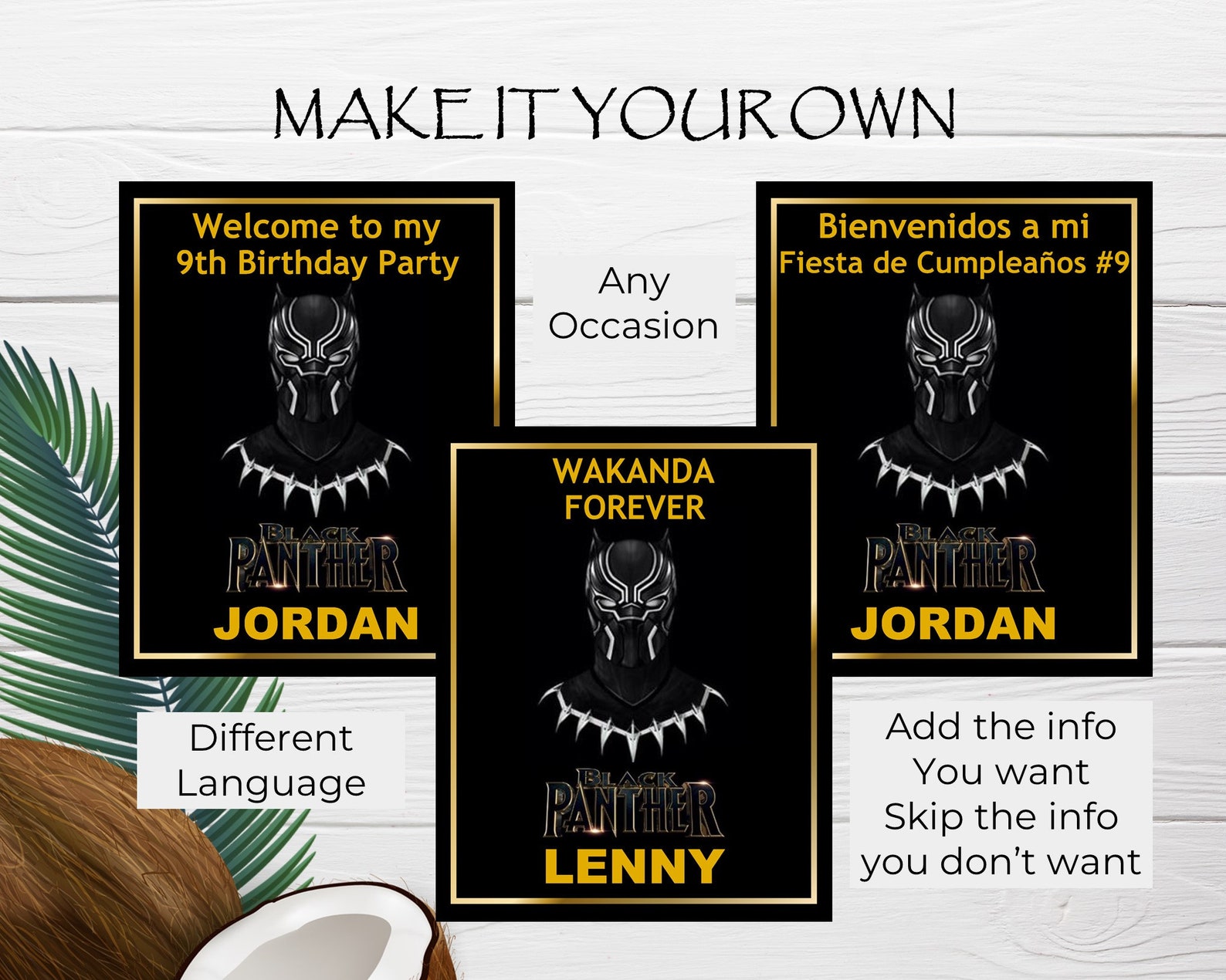 Black Panther Wakanda Welcome Sign Party Decoration - Etsy