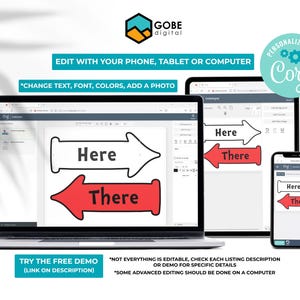 Directional Arrows Sign Inspired by Taylor Swift - Swiftie Editable ...