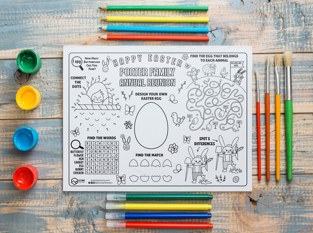 Easter Bunny Activity Sheet. Easter Bunny Coloring. Easter Bunny ...