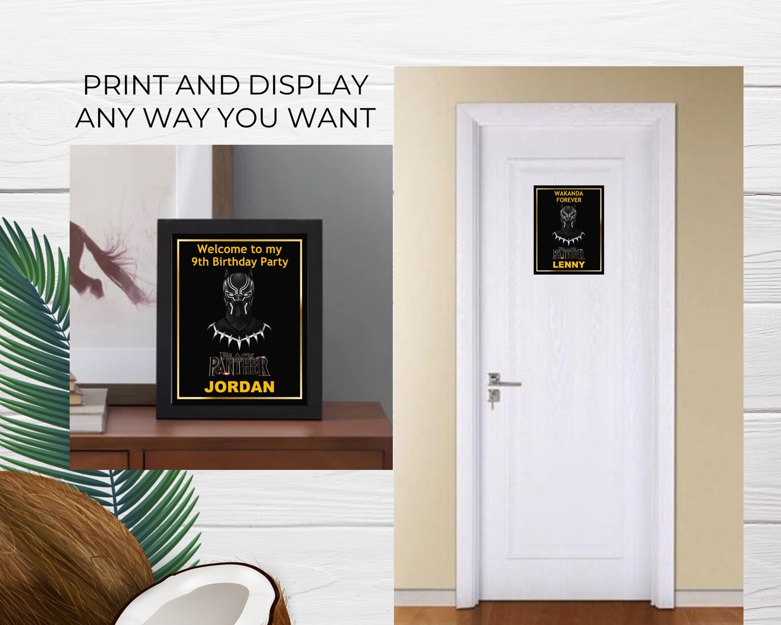 Black Panther Wakanda Welcome Sign Party Decoration - Etsy