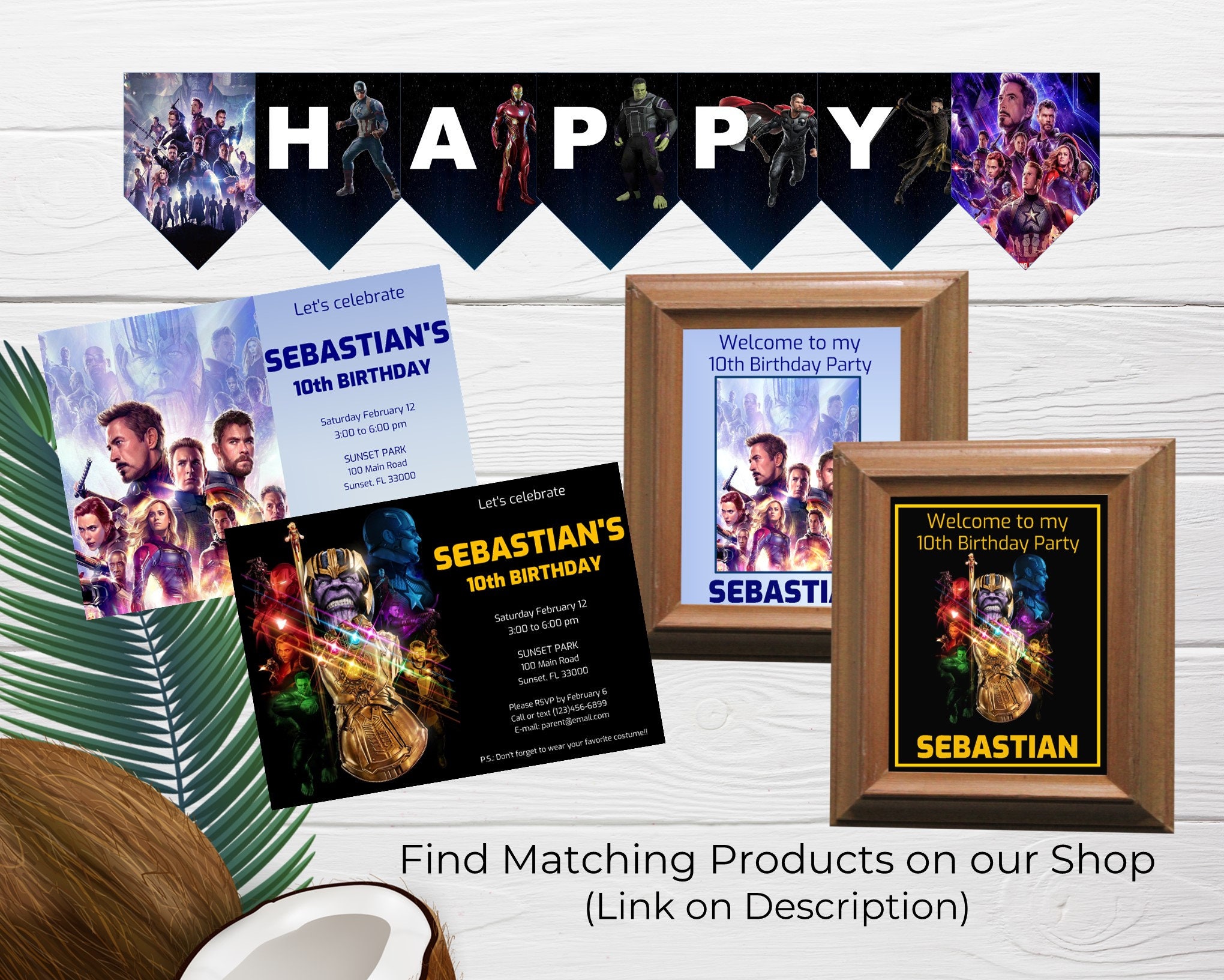 Avengers Endgame Welcome Sign Party Decoration Editable | Etsy